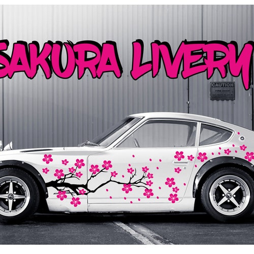 Sakura Cheery Blossom Car Livery Large Vinyl Die Cut Decal - Etsy