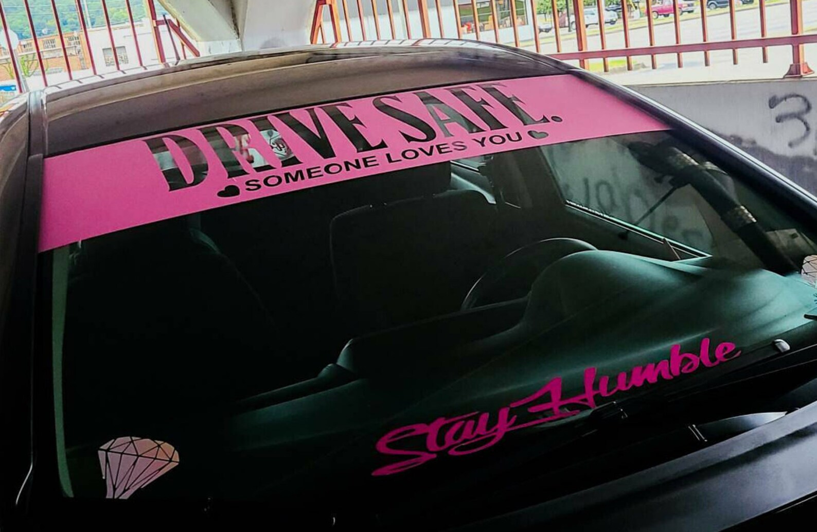 Custom Windshield Banner Your Text Cut Out / or on Separate Decal ...