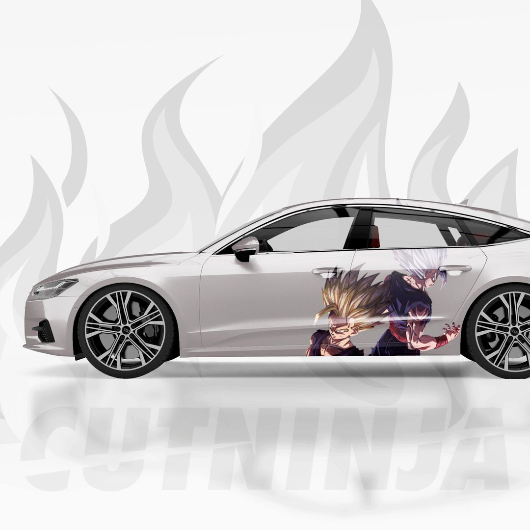 Anime Goku Car Livery Graphics, Itasha Vinyl Decal, Kawaii Racing Car ...