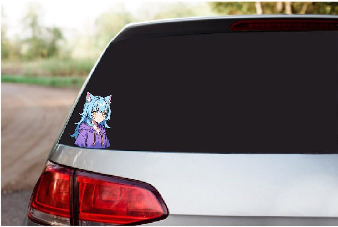 Japanese Girl Stickers for Cars, Anime Decals, JDM Vinyl Wraps, Cool ...