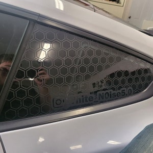 X2 Quarter Window Decals Honeycomb Set for Both Sides! Custom Text ...