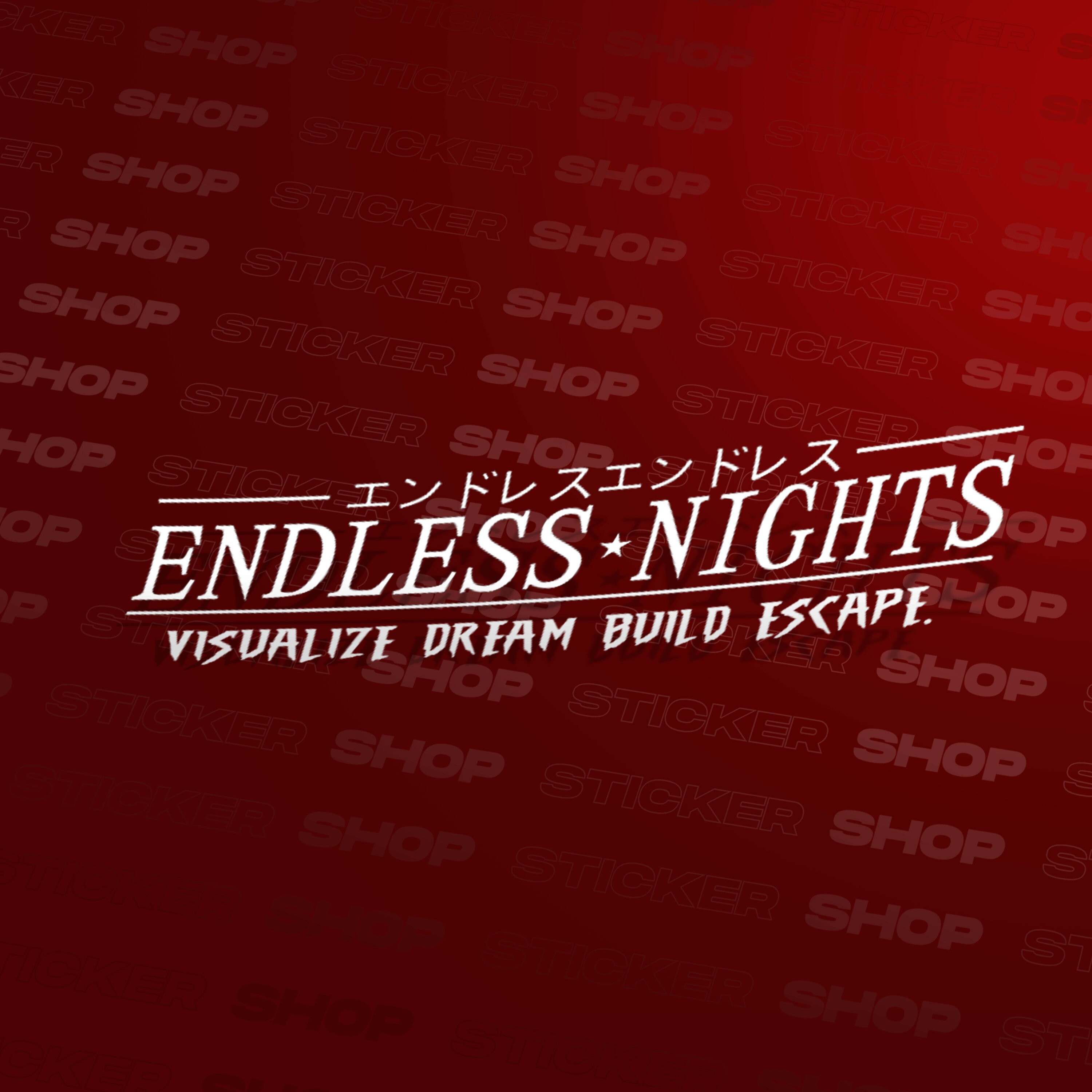 Endless Nights JDM Oil Slick Sticker Anime Decal Japan Car | Etsy