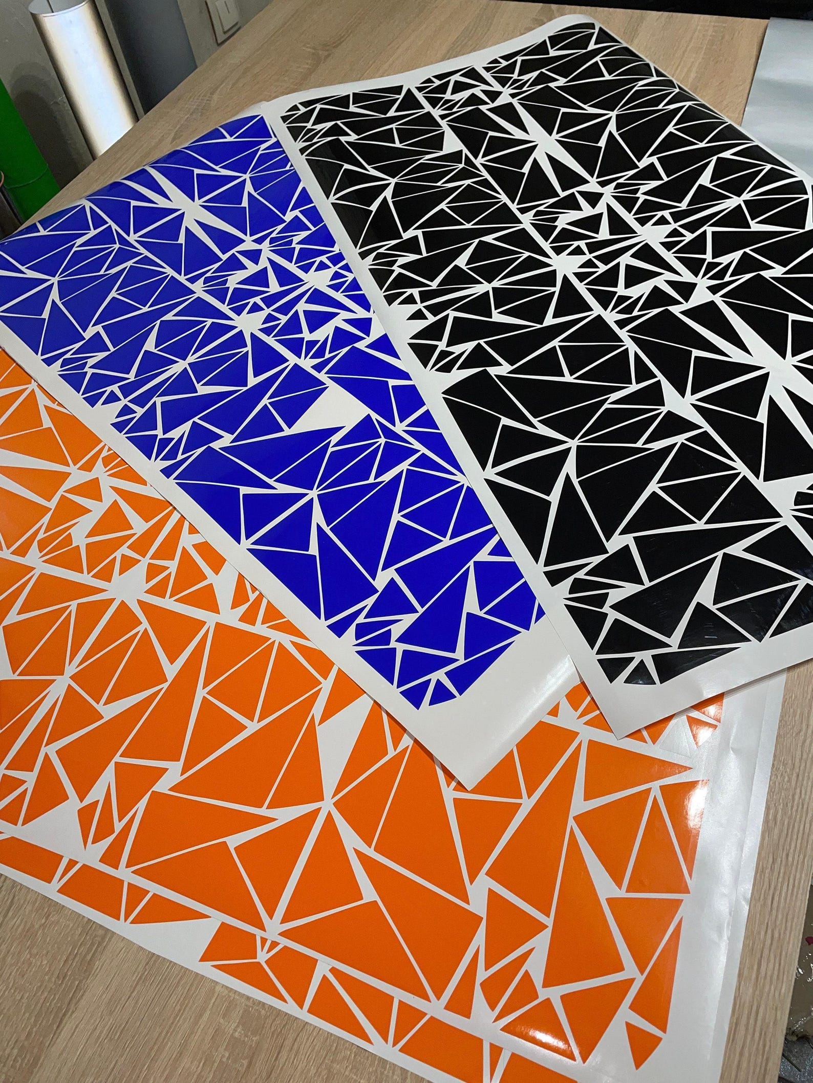 Motorcycle Triangles Stickers X300 Pack - Biker Gear Decals - Gift for ...