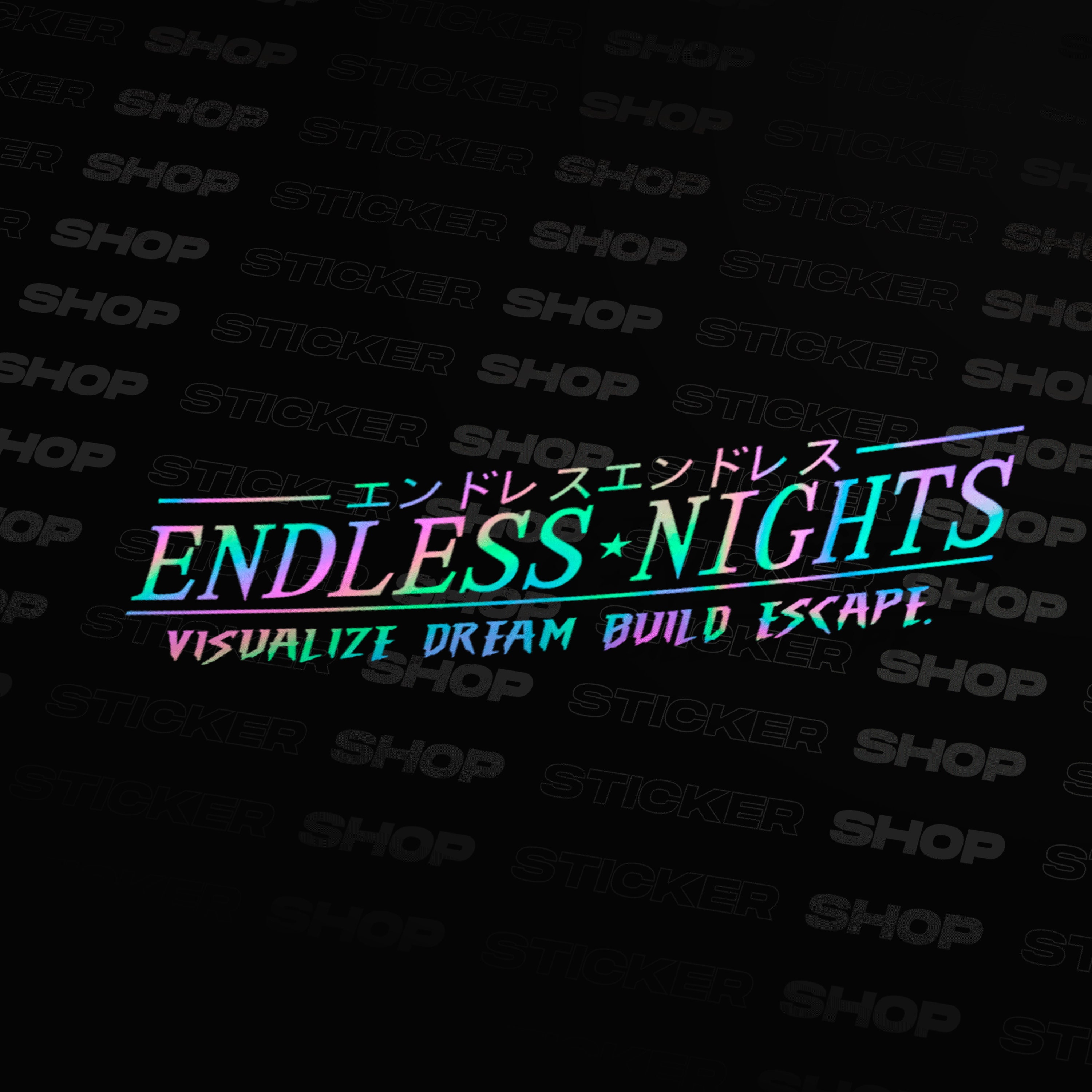 Endless Nights JDM Oil Slick Sticker Anime Decal Japan Car - Etsy Hong Kong
