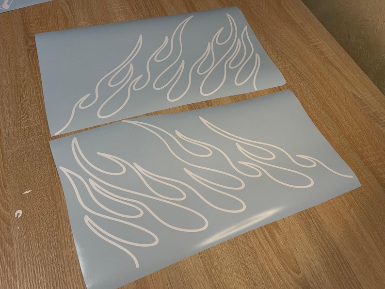 Car Window Flames Decal, Flame Window Sticker, Racing Car Vinyl ...