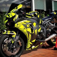 Reflective Wings Motorcycle Helmet Sticker / Decal / Waterproof Vinyl ...