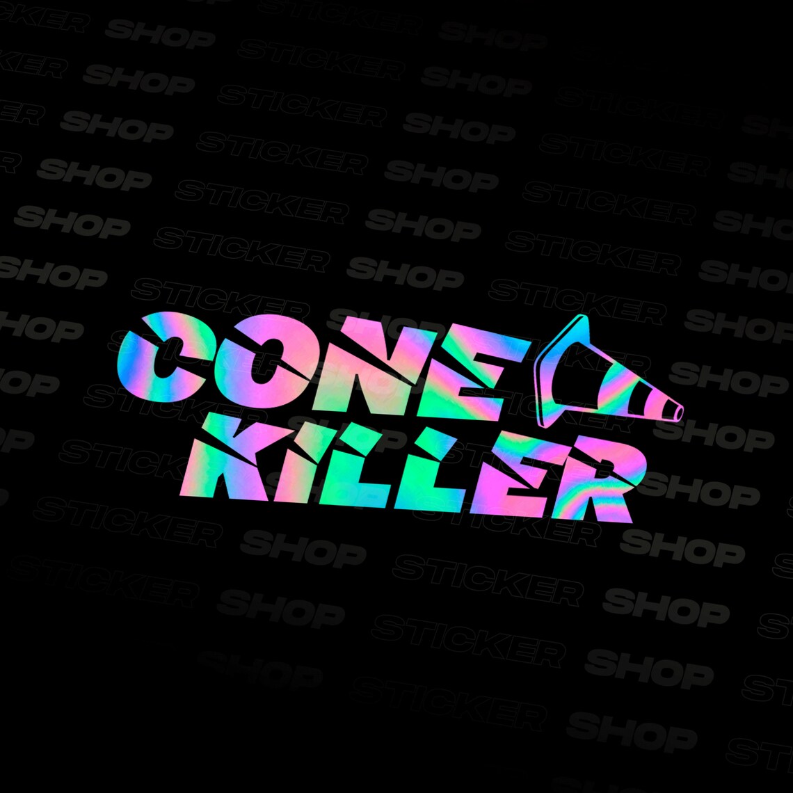 Cone Killer JDM Oil Slick Sticker Anime Decal Japan Car | Etsy