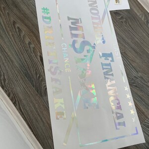 Financial Mistake JDM Oil Slick Sticker - Japan Car - Window Decal ...