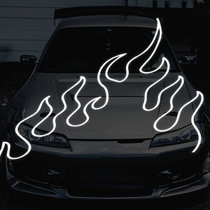 Car Window Flames Decal - Side Fire Sticker - Fits for Any Vehicle! Any ...