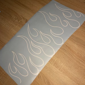 Car Window Flames Decal - Side Fire Sticker - Fits for Any Vehicle! Any ...