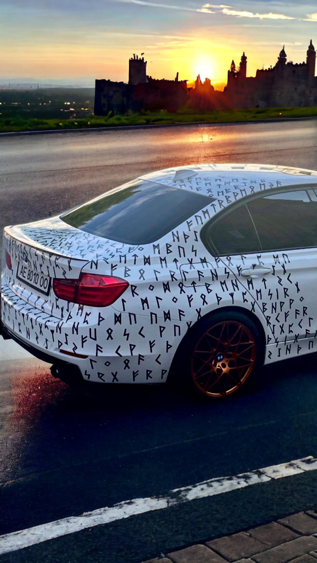 Runic Symbols Car Graphics Decals Wrap Livery / Big Set of Stencil ...
