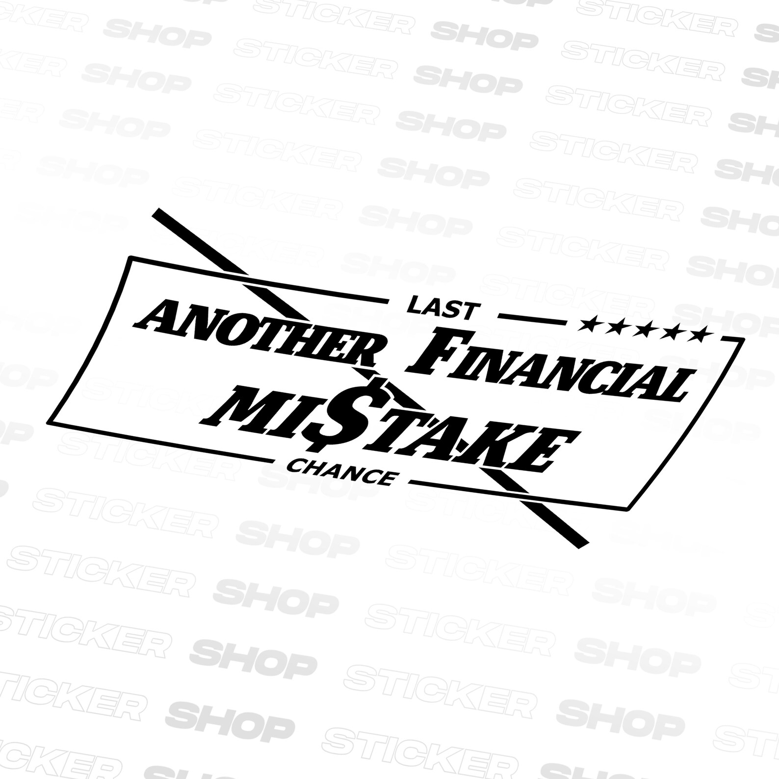 Financial Mistake JDM Oil Slick Sticker Japan Car Window - Etsy