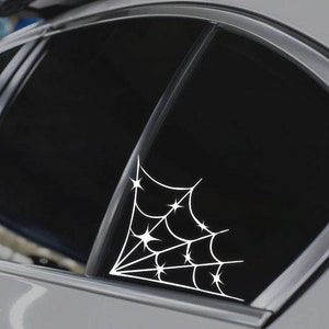X2 Spider Web Window Corner Decals Stickers Fits for Any Vehicle Any ...