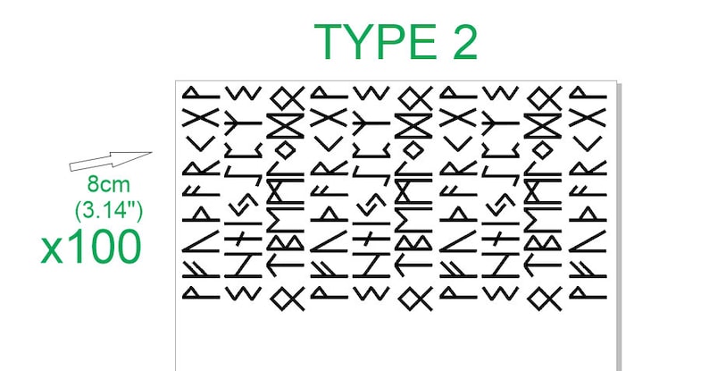 Runic JDM Car Livery Decal Sticker / Rune / Side Vehicle Wrap - Etsy