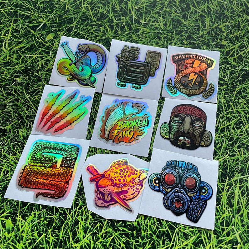 Any Holo Stickers From CS GO in Real Life IRL Set Navi Fnatic | Etsy