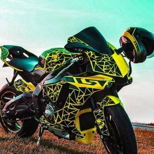 Motorcycle Triangles Stickers X300 Pack - Biker Gear Decals - Gift for ...