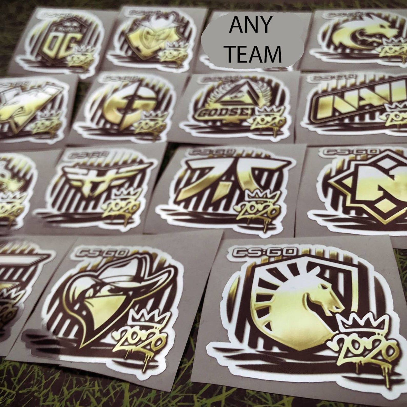 All 2020 Gold RMR Stickers From CSGO in Real Life Set / Cs Go - Etsy