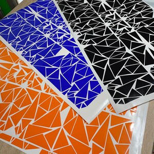 Motorcycle Triangles Stickers X300 Pack - Biker Gear Decals - Gift for ...