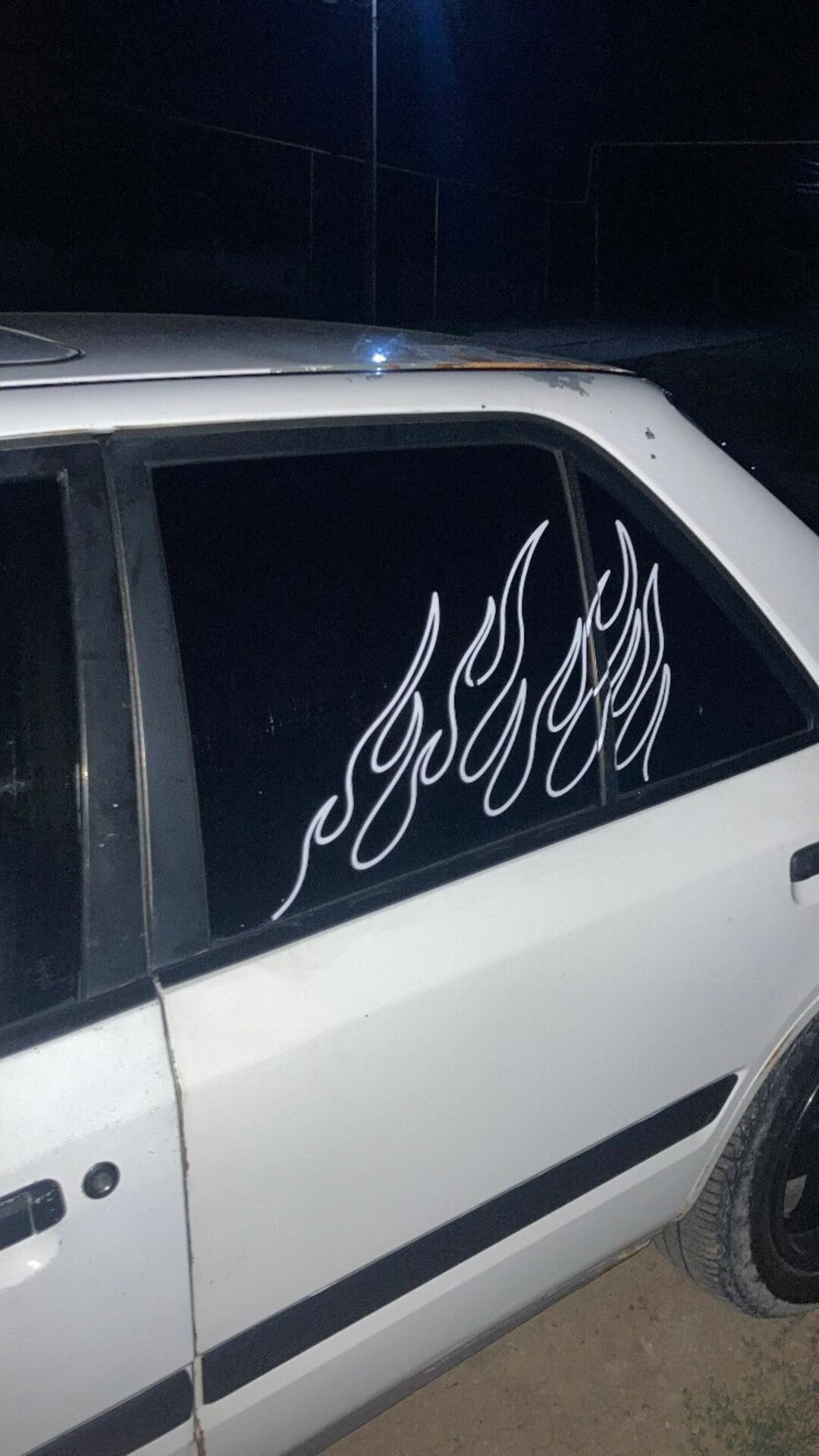 Car Window Flames Decal - Side Fire Sticker - Fits for Any Vehicle! Any ...