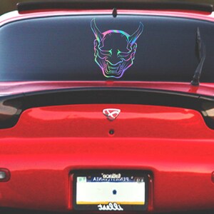 Oni Mask Goon JDM Oil Slick Sticker - Anime Decal - Japan Car - Window ...