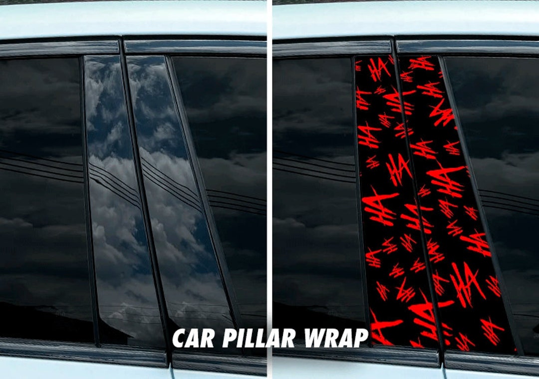 Car Doors Livery Pillar Decal Sticker Wrap Ha-ha-ha - ANY IMAGE - High ...