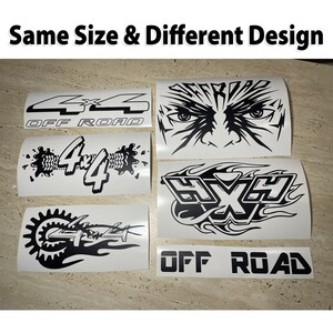 4x4 off Road Truck Decals Stickers Selection - SUV - Truck - Hood ...