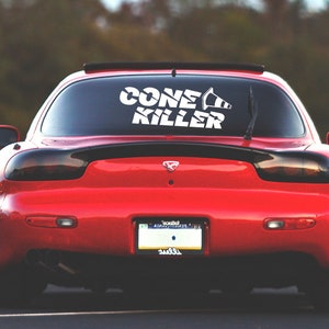 Cone Killer JDM Oil Slick Sticker - Anime Decal Japan Car Window Decal ...
