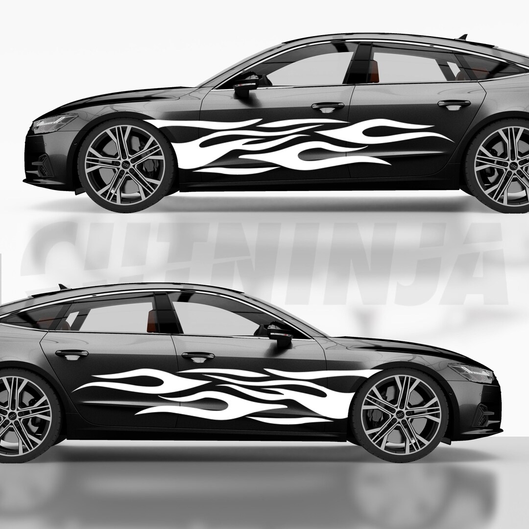 Tribal Flames Car Livery Graphics, Custom Flame Decals for JDM Tuning ...