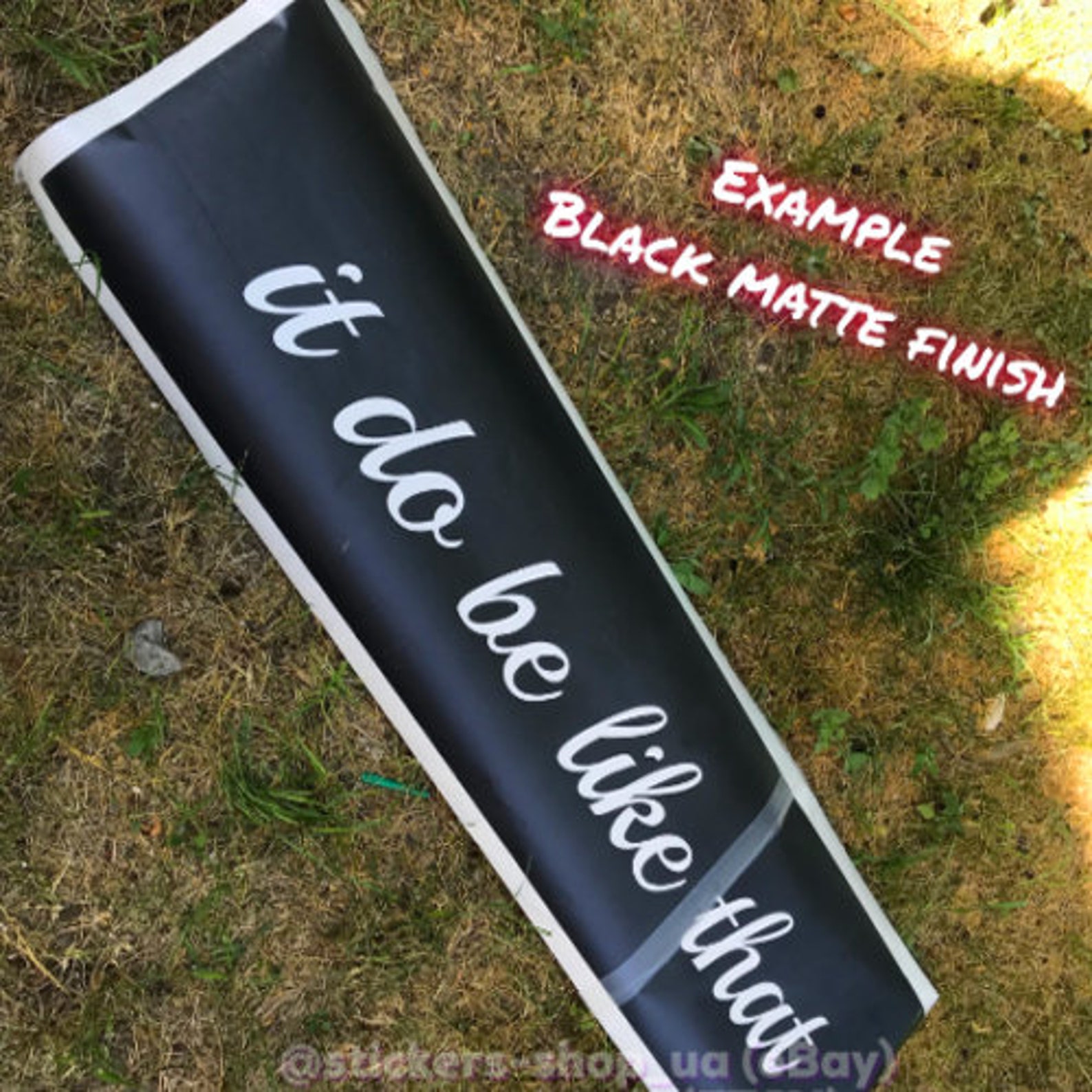 Custom Windshield Banner Your Text Cut Out / or on Separate Decal ...