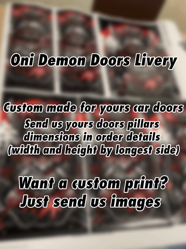 Car Doors Livery Pillar Decal Sticker Wrap, Car Decal for Side Pillars ...