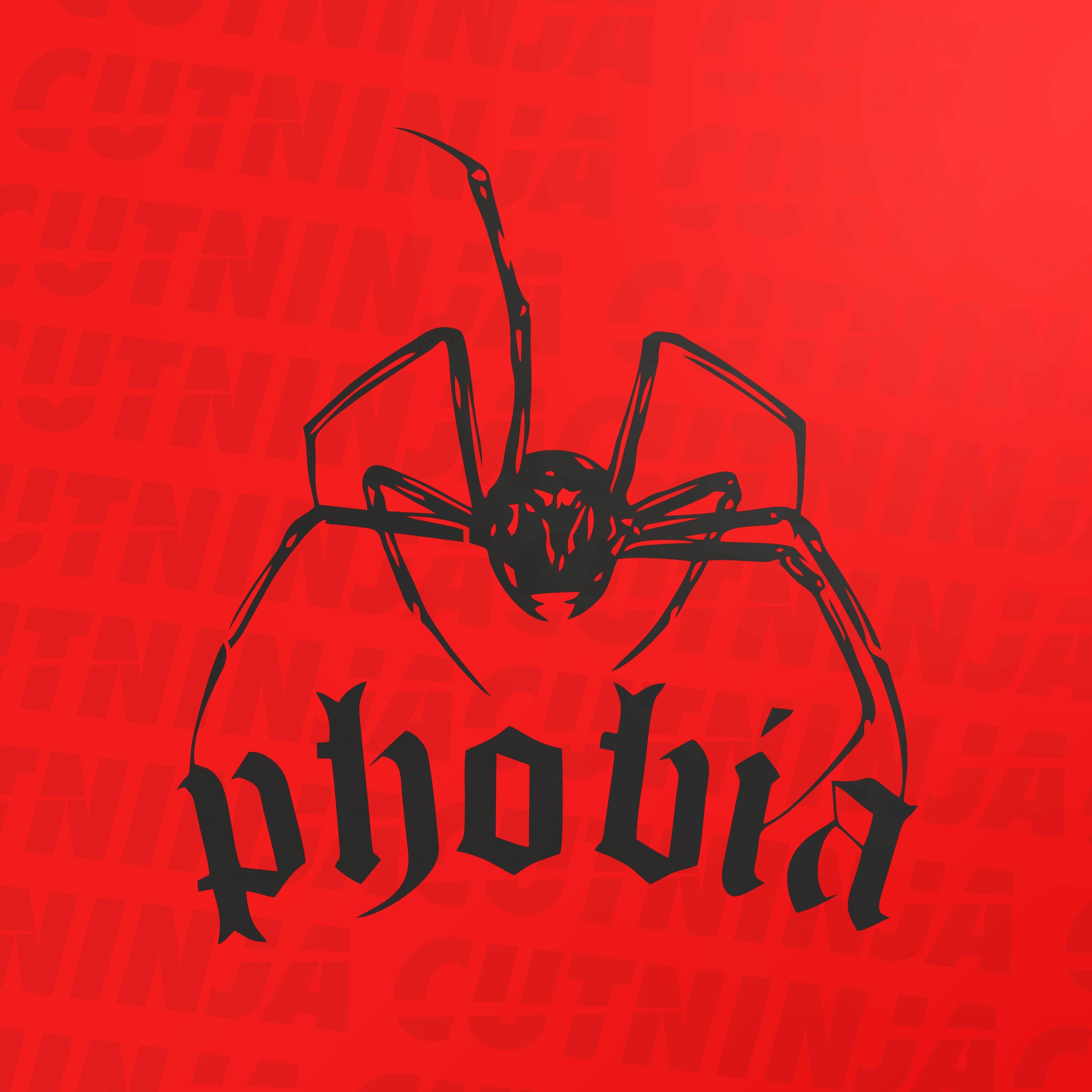 Spider Phobia Scary Oil Sticker, Japanese JDM Car Window Decal, Creepy ...