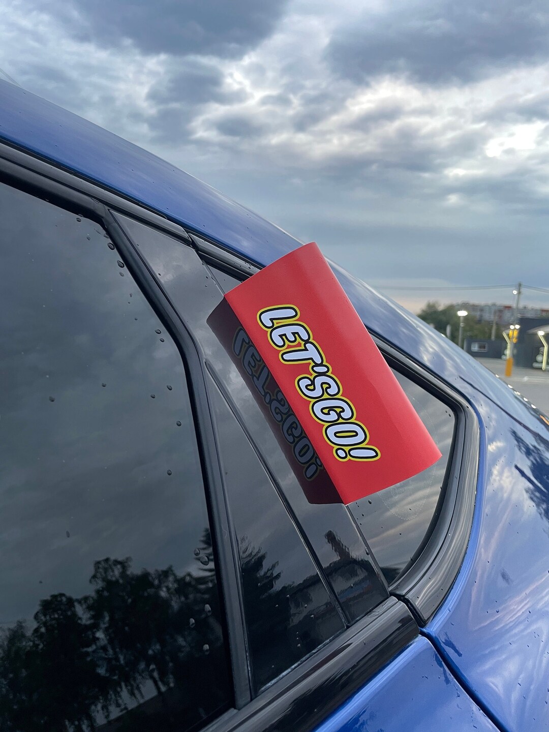 Washing Label Tag Car Sticker “let’s Go” Funny Car Tag, Mini Label ...