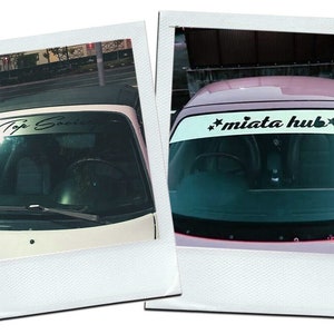Custom Windshield Banner Your Text Cut Out / or on Separate Decal ...