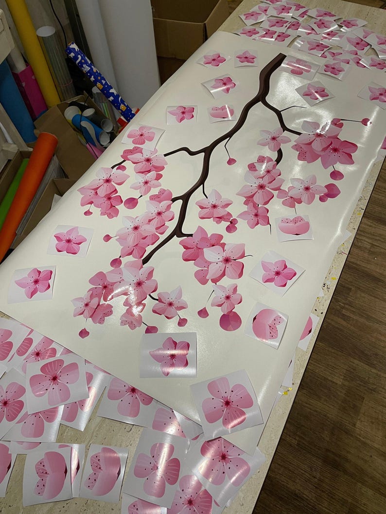 Motorcycle Livery Cherry Blossom Sakura - Biker Gear Stickers - Gift ...