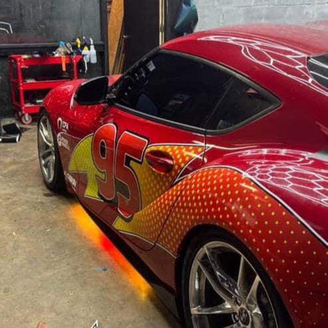 Custom Lighting Car Vinyl Decal, JDM Drift Wrap, Full-side Tuning Wrap ...