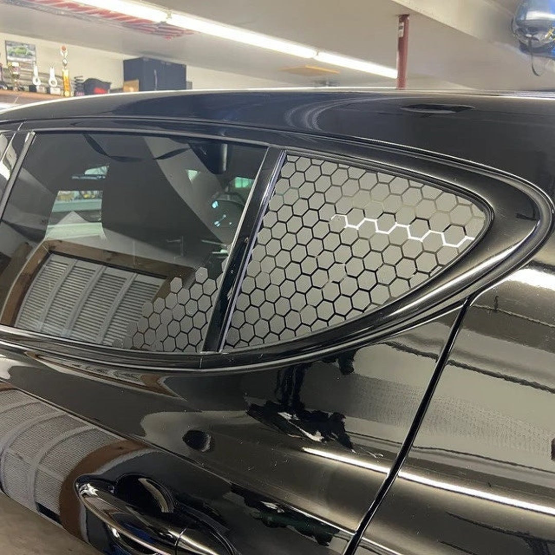 X2 Quarter Window Decals Honeycomb Set for Both Sides! Custom Text ...