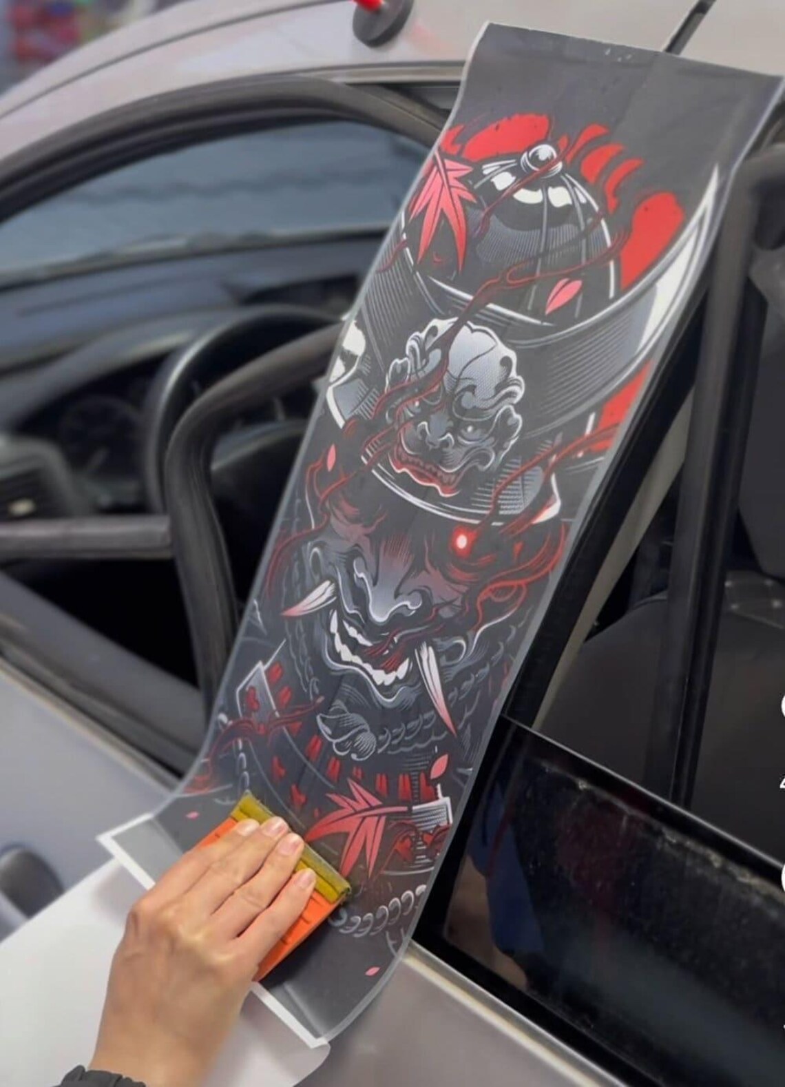 Oni Demon Car Doors Livery Pillar Decal Sticker Wrap - High Quality ...