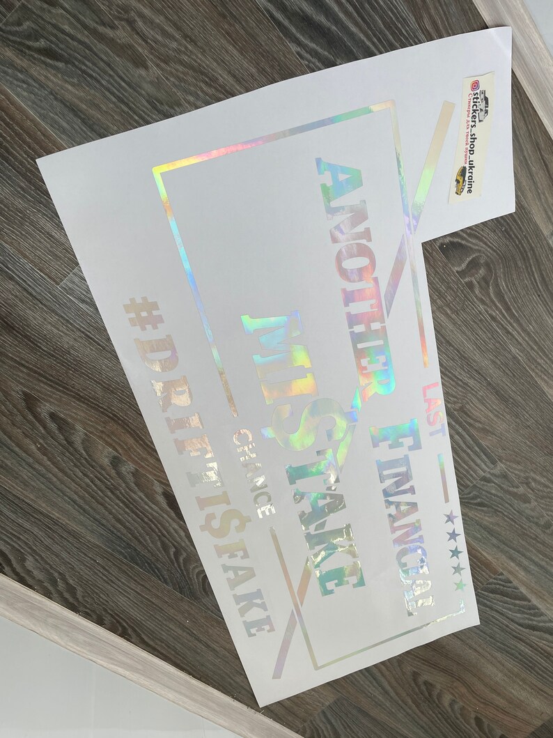 Financial Mistake JDM Oil Slick Sticker Japan Car Window - Etsy