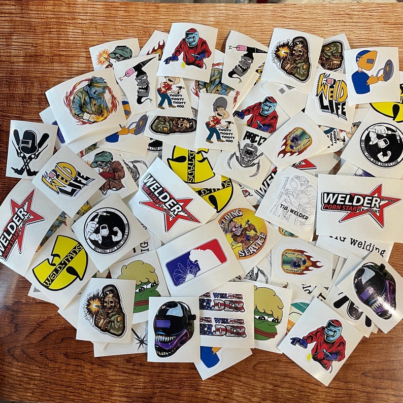 X50 Tig Welding Sticker / Decal Set Stickerbombing Helmet / - Etsy