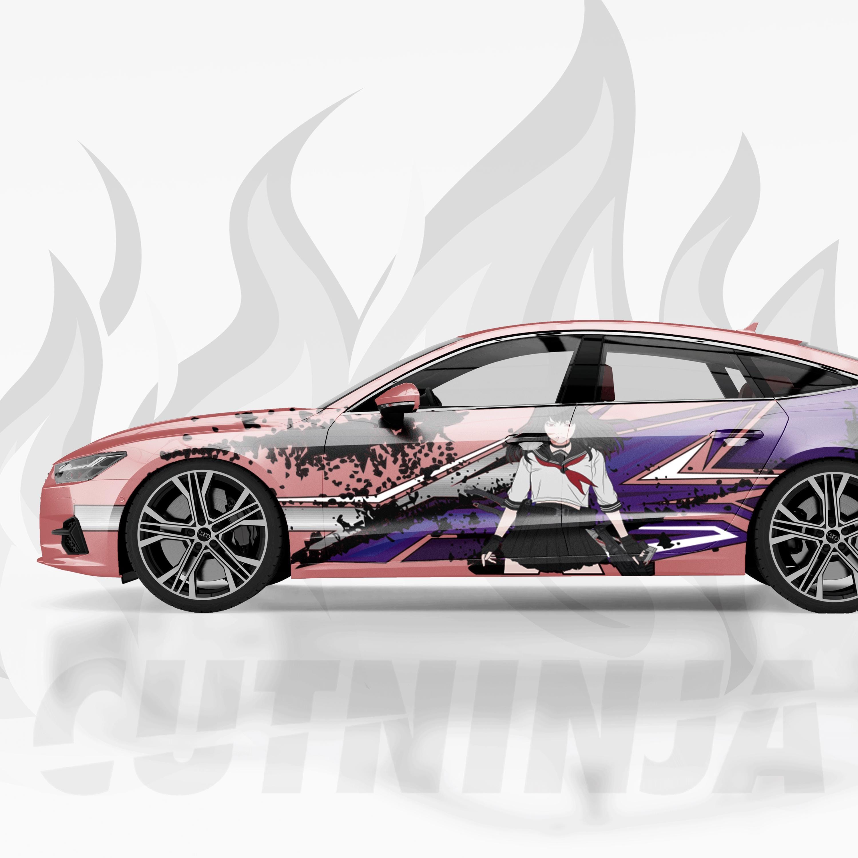 Anime Girl Car Livery Graphics, Kawaii Manga Style, Itasha Side Wrap ...
