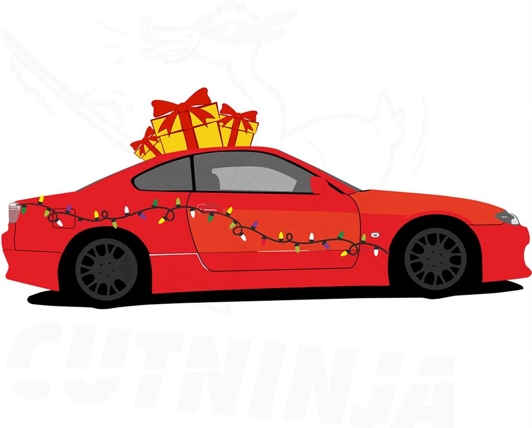 Garland Car Decal, Christmas Livery Wrap and New Year Sticker, Perfect ...