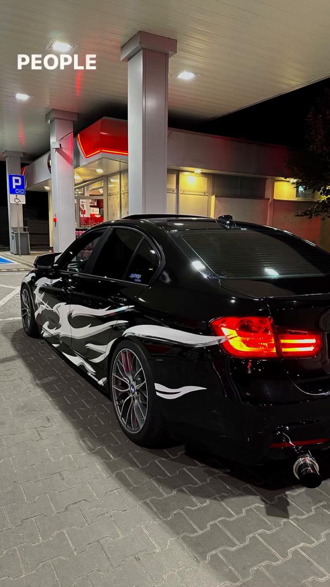Flames Livery Car Side Sticker, Custom Vehicle Wrap for Race Car Drift ...