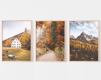 25 Prints, Fall Wall Art, Autumn Gallery Wall Set, Fall Nature Posters ...