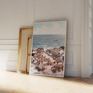 Capri Beach Print, Italy Wall Art, Amalfi Coast Print, Coastal Wall Art ...