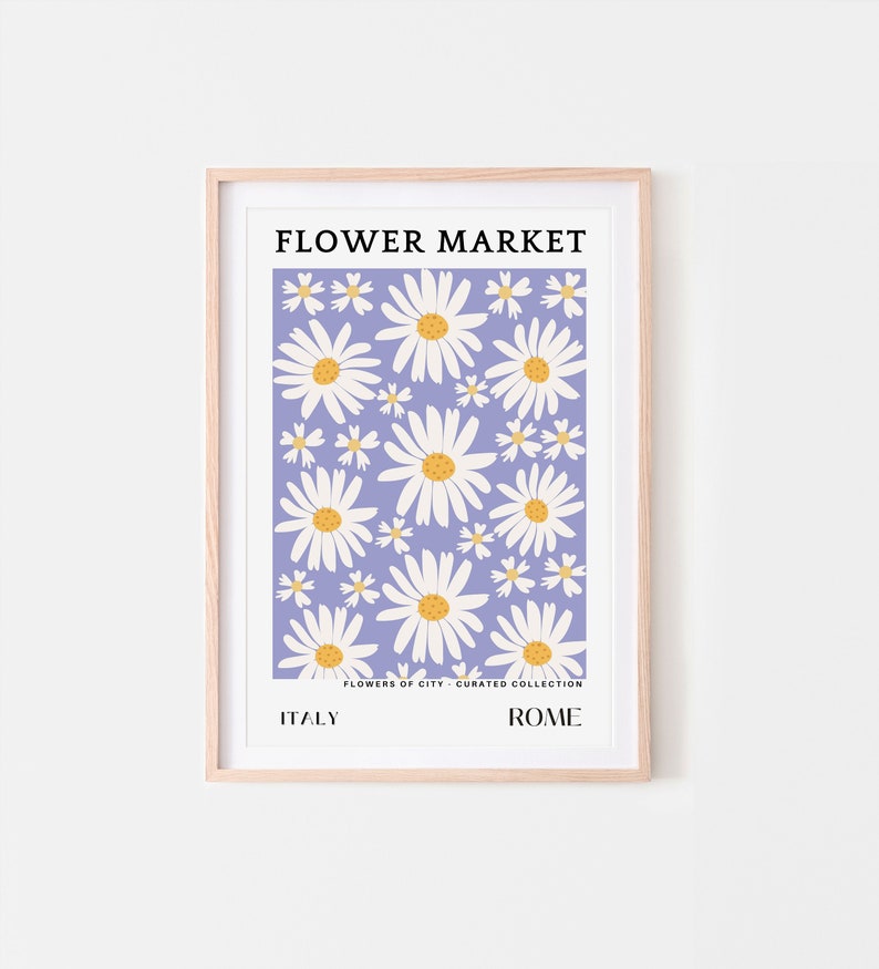 Flower Market Prints Set of 6 Prints Abstract Floral Gallery - Etsy