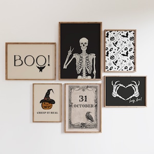 20 Halloween Prints Wall Art, Bundle of 20 Printables, Spooky Home ...