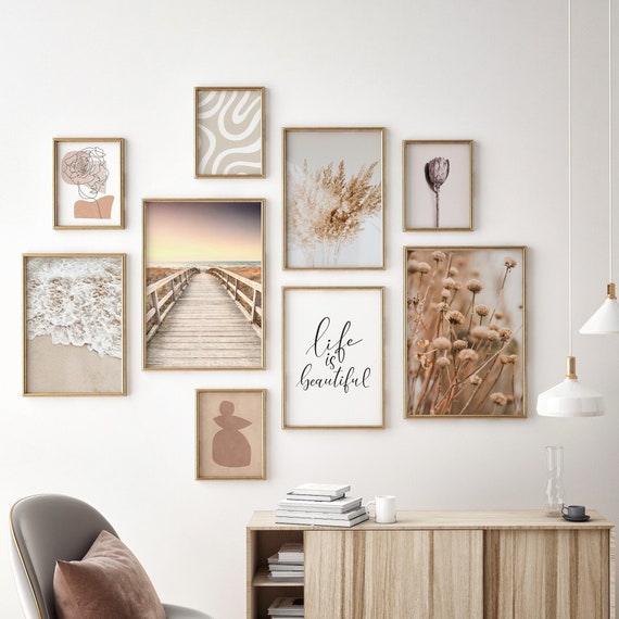 Gallery Wall Prints Set of 9 Prints Neutral Gallery Wall - Etsy