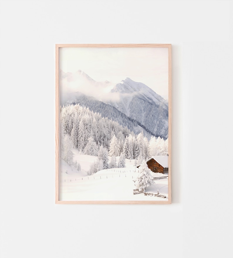 Winter Prints Set of 3, Christmas Set of 3 Prints, Snow Forest Art ...