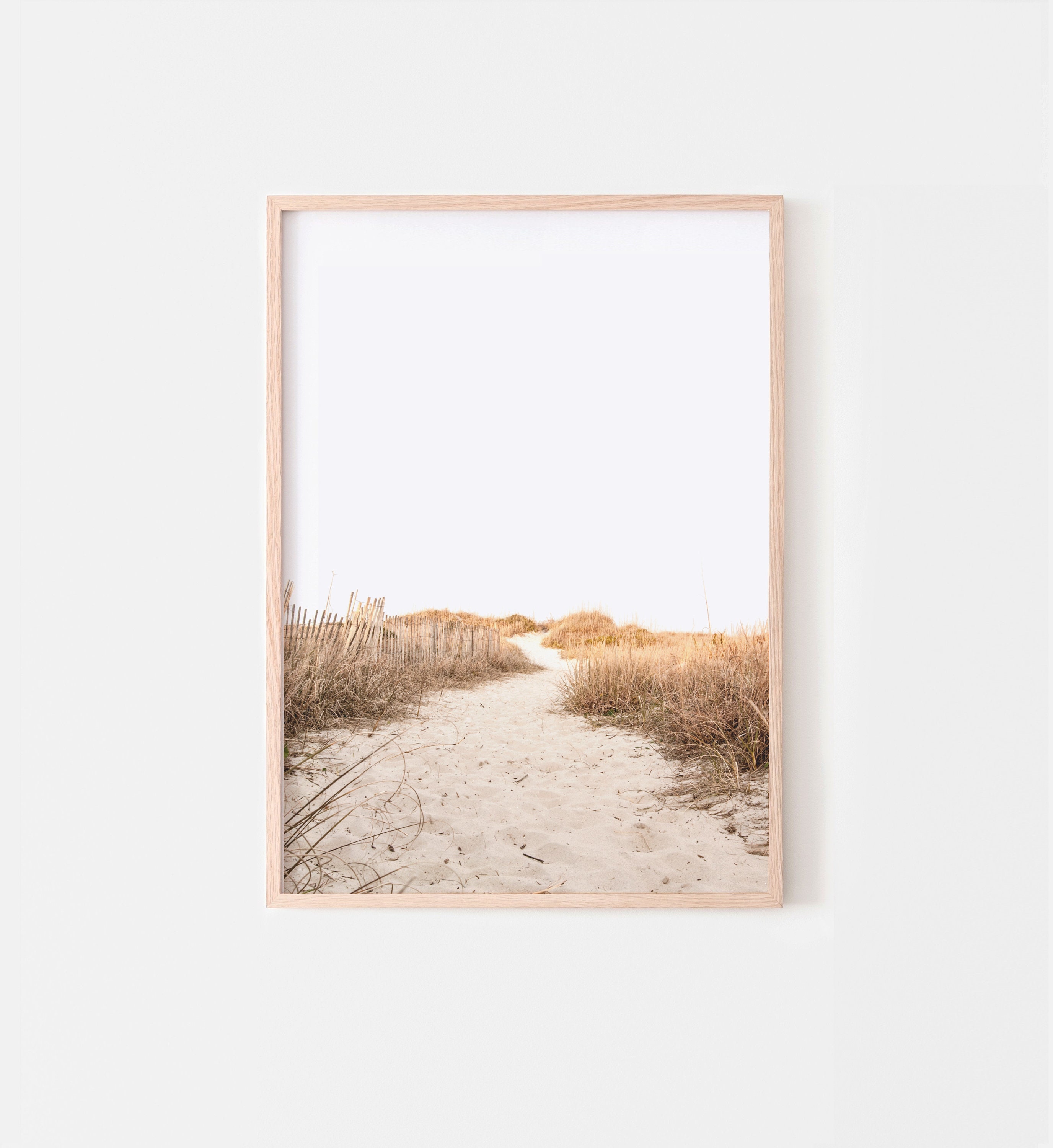 Pastel Coastal Prints Set of 3 Beach Path Poster Sea Grass - Etsy