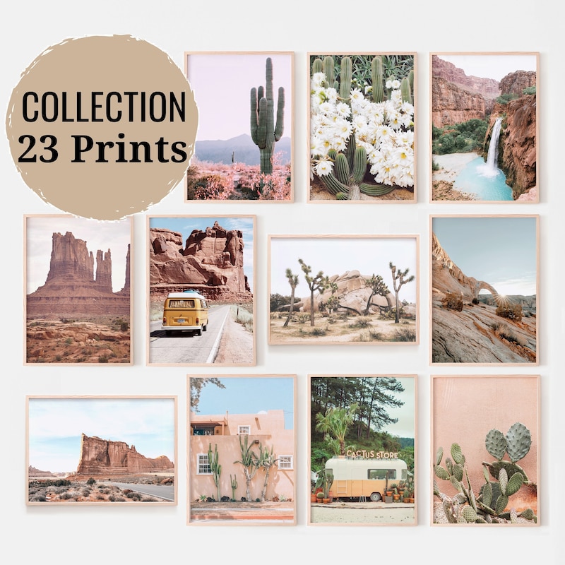 Arizona Wall Prints Set - Etsy